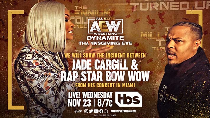 Feud Between Jade Cargill And Bow Wow To Continue On Aew Dynamite Updated Line Up Pwmania