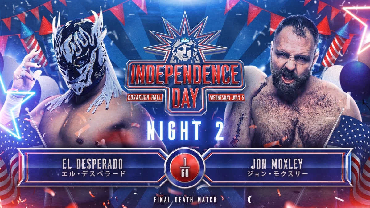 Jon Moxley Announced For Final Death Match At NJPW STRONG Independence ...