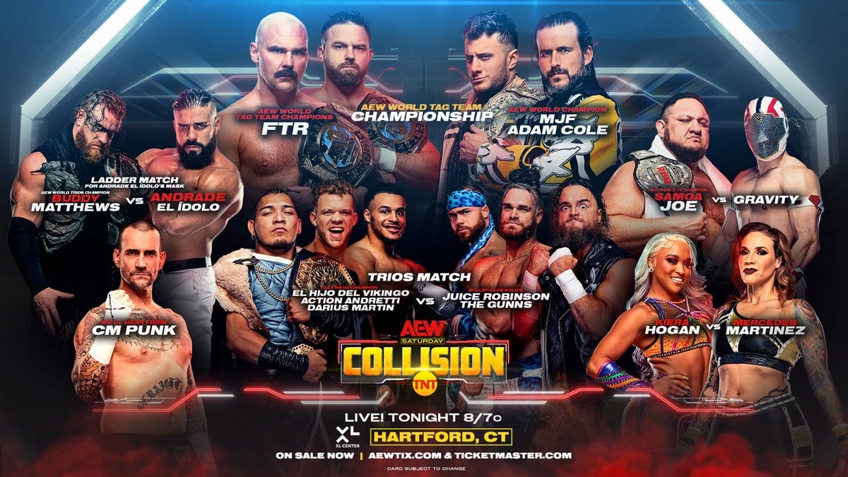 AEW Collision Preview For Tonight (7/29/2023): Hartford, CT. | PWMania ...