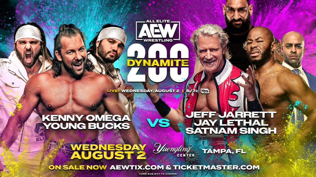Kenny Omega & Young Bucks vs. Jeff Jarrett, Jay Lethal & Satnam Singh ...