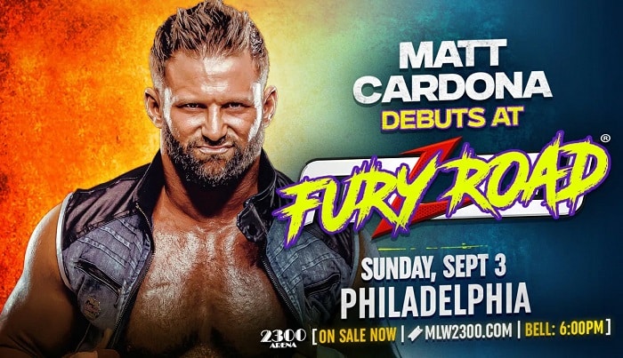 Matt Cardona Announced For MLW Fury Road 2023 - PWMania - Wrestling News Matt Cardona Announced For MLW Fury Road 2023 - PWMania - Wrestling News