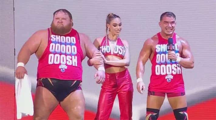 Otis On Alpha Academy Having Time Cut During The Viking Rules Match On ...