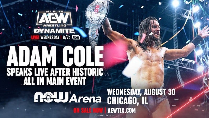 Adam Cole Segment Set For Tonight's AEW Dynamite, Tony Khan Comments | PWMania - Wrestling News