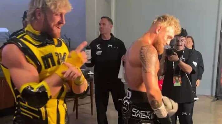 Logan Paul Attends Nate Diaz vs. Jake Paul Following His WWE SummerSlam Match | PWMania ...
