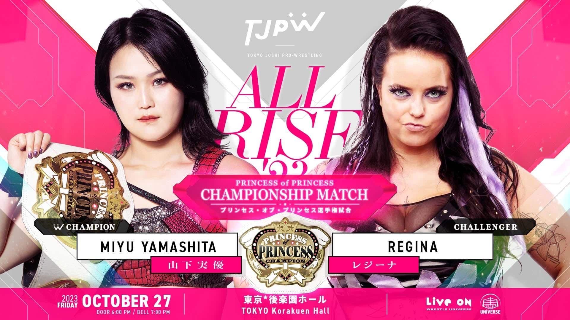 TJPW All Rise Results - October 27, 2023 | PWMania - Wrestling News