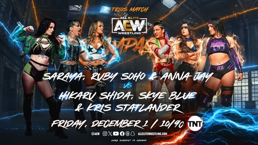 AEW Announces Women's Trios Bout For This Week's Rampage | PWMania - Wrestling News