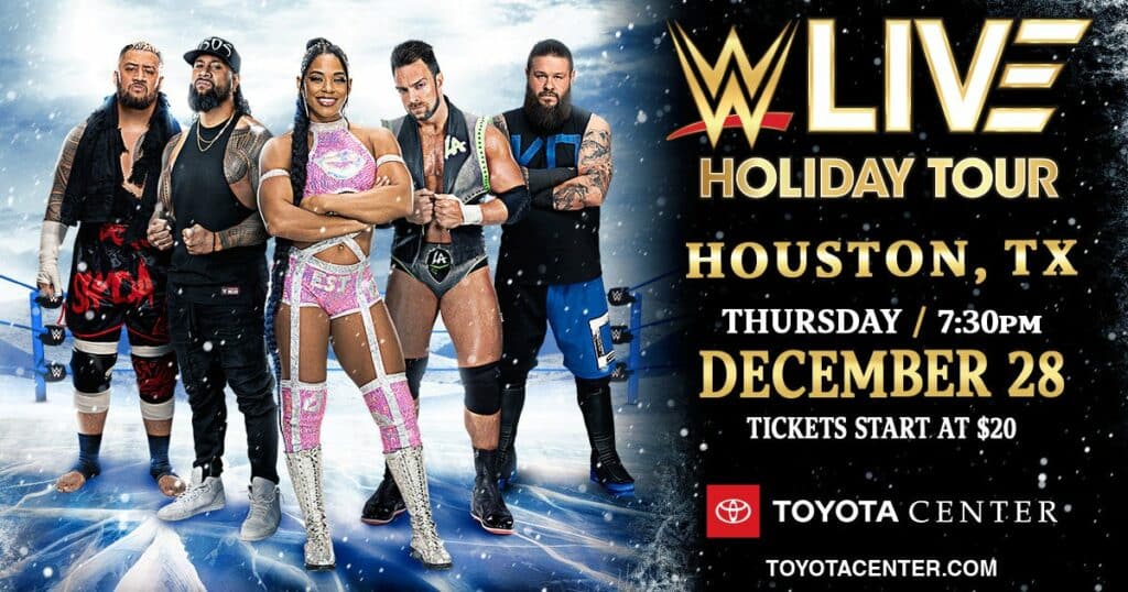 WWE Live Holiday Tour Results From Houston, TX 12/28/2023 | PWMania ...