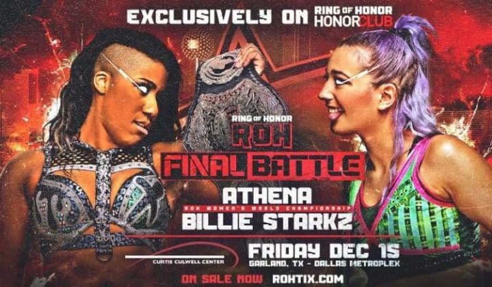 Final Card For Tonight's ROH Final Battle PPV (12/152023), How To Watch ...