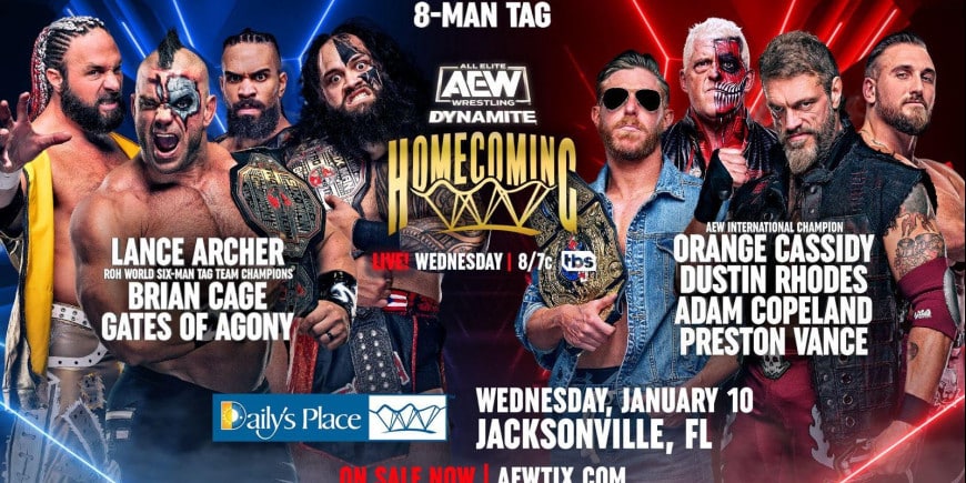 New Match Announced For AEW Dynamite: Homecoming In Jacksonville, FL ...