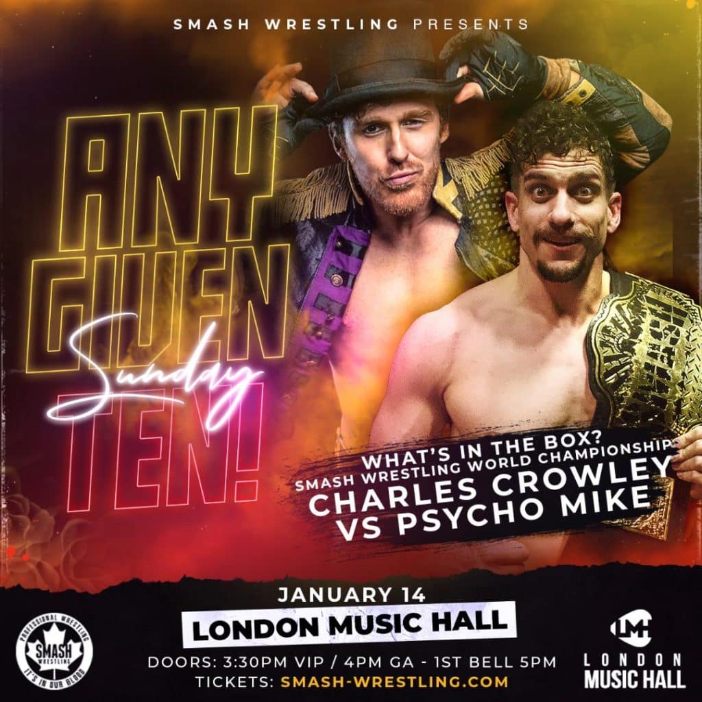 Smash Wrestling Any Given Sunday 10 Results - January 14, 2024 ...
