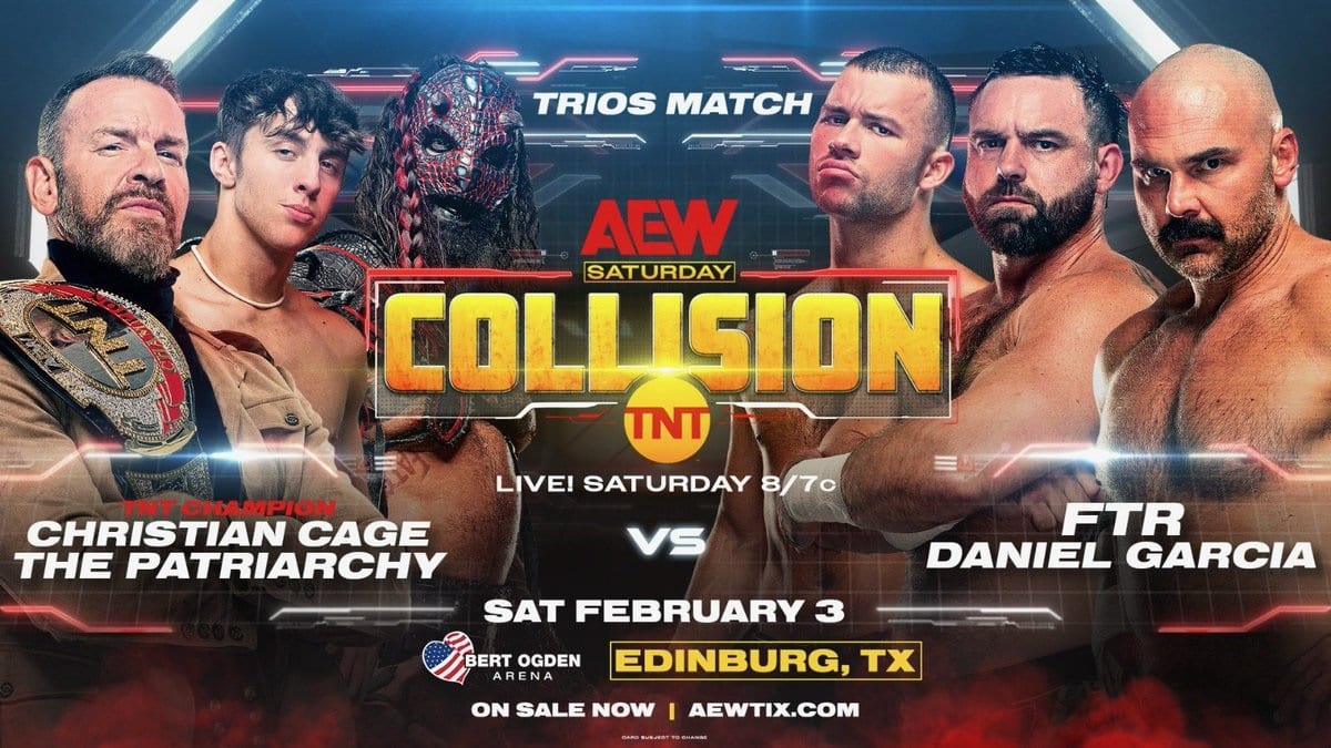 Updated AEW Collision Lineup For Saturday: Trios Match Added | PWMania - Wrestling News