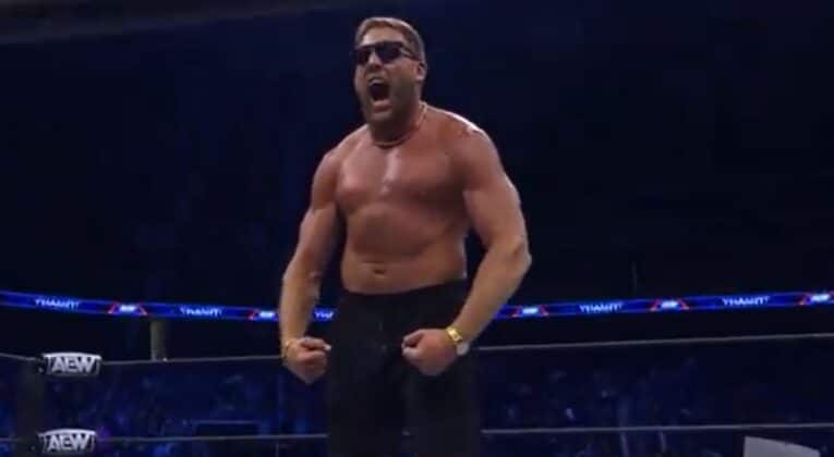 Video Jake Hager Makes Aew Return On Dynamite Set For Rampage Match