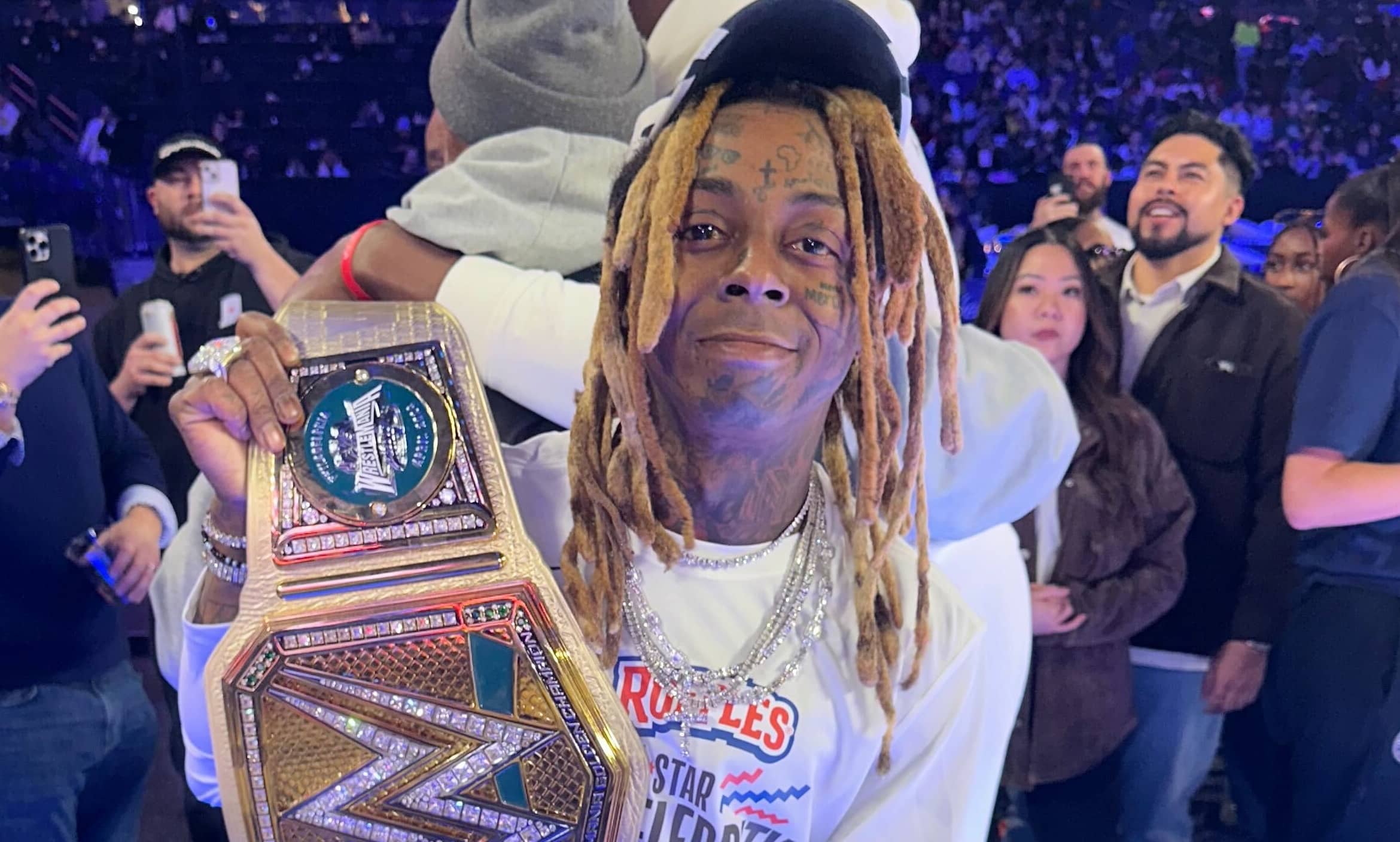 Photos: Sports Stars & Celebrities Pose With WWE Golden Championship ...