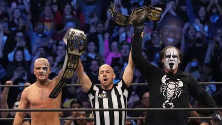 Backstage News On Sting Winning The AEW Tag Team Title On Dynamite ...