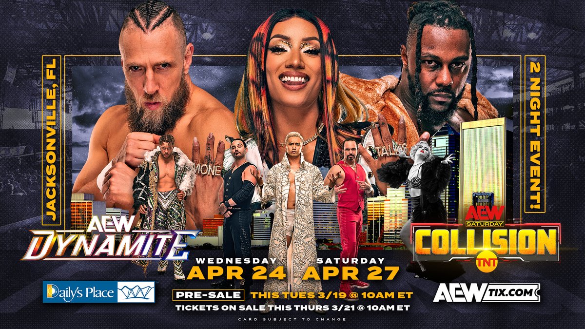 All Elite Wrestling Set To Return To Daily’s Place Next Month | PWMania ...