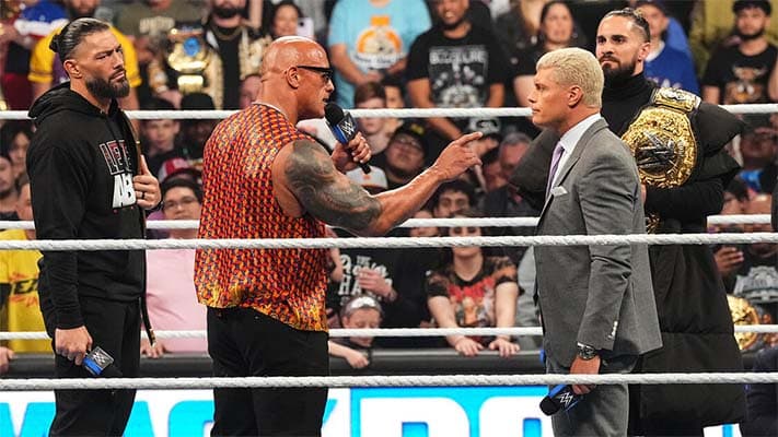 The Rock And Roman Reigns Vs Cody Rhodes And Seth Rollins Confirmed