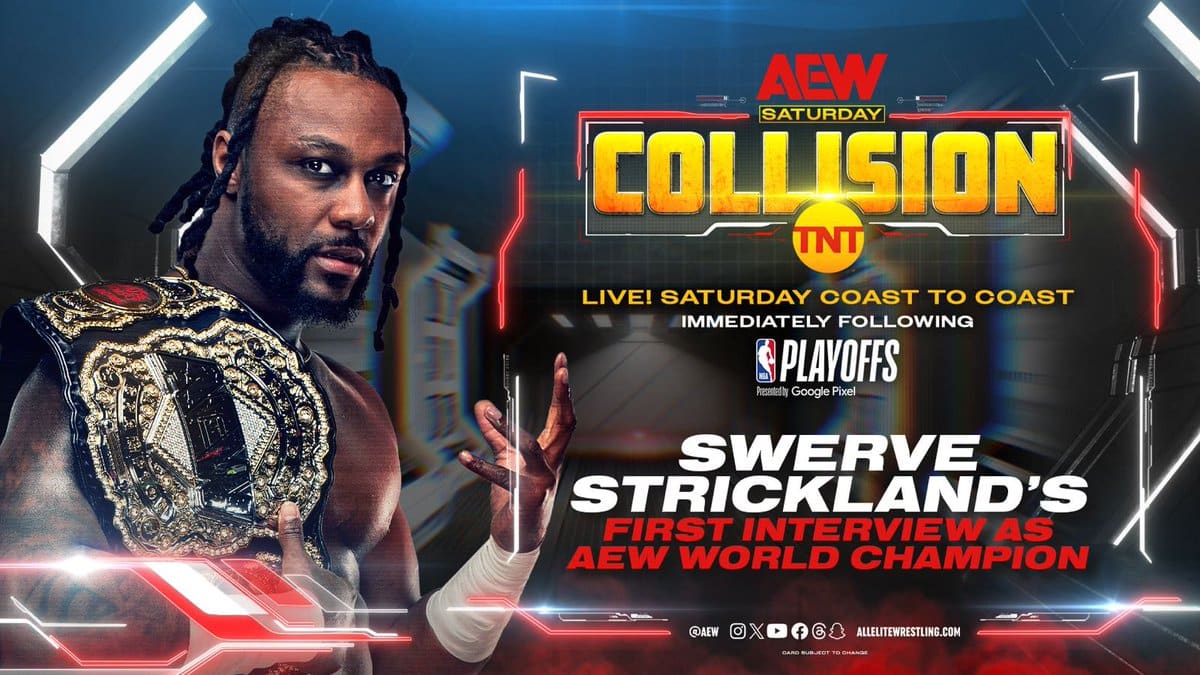AEW Announces Swerve's First Interview As Champion For Collision ...