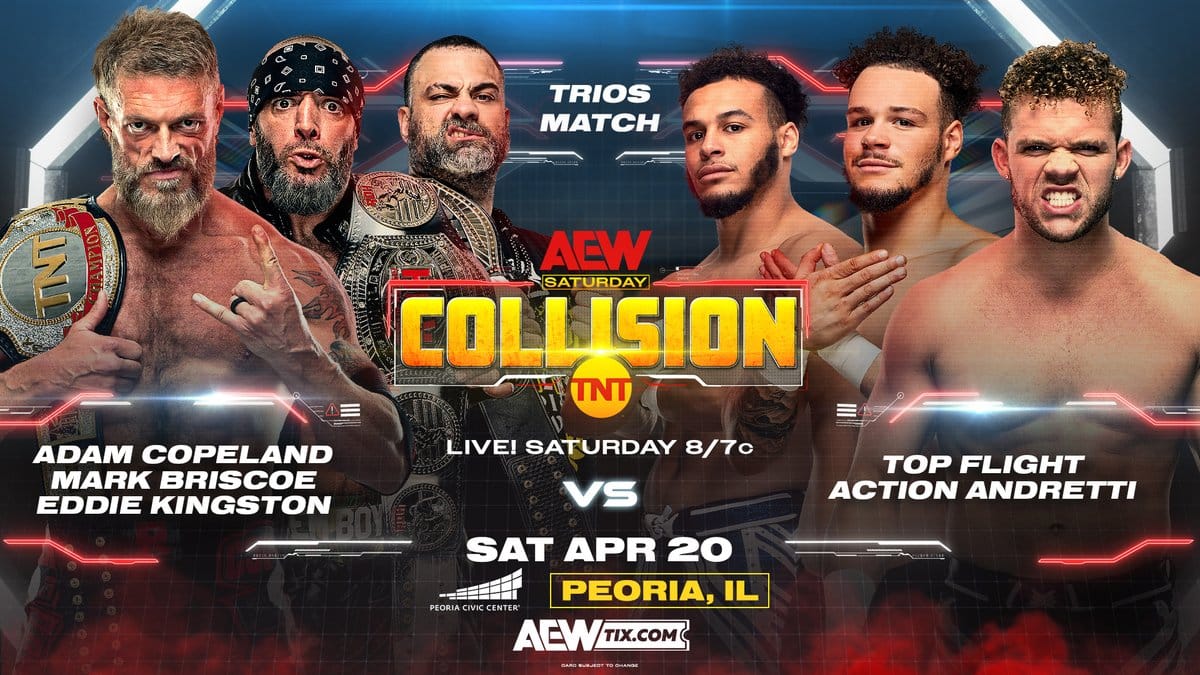 New Match Confirmed For This Week’s Episode Of AEW Collision | PWMania - Wrestling News