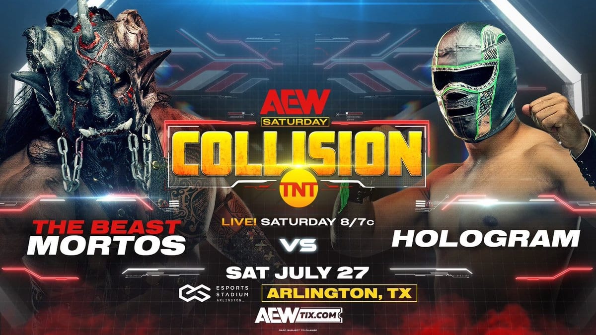The Beast Mortos vs. Hologram Announced For AEW Collision On 7/27 ...