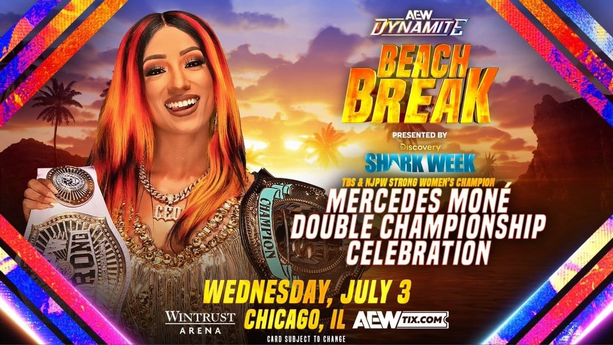 Mercedes Mone Double Championship Celebration Set For AEW Beach Break ...