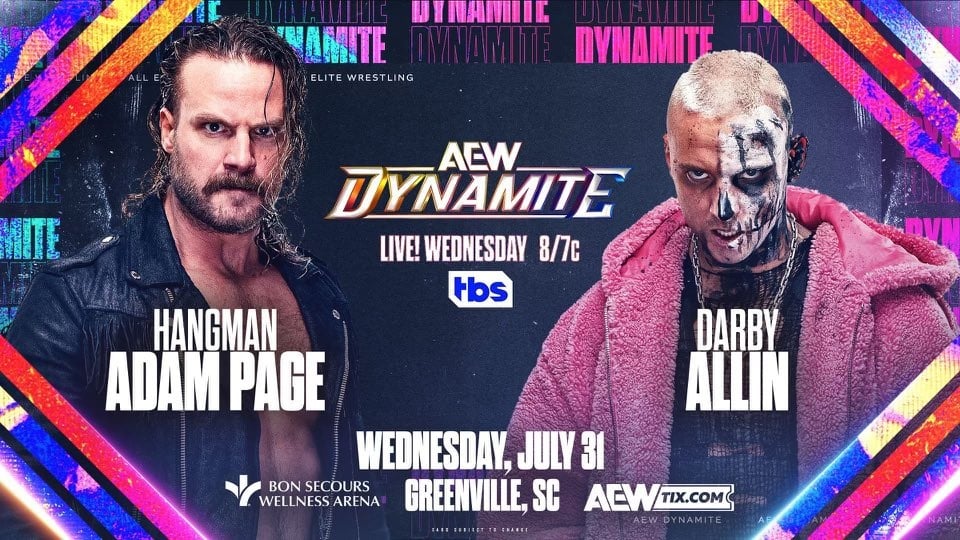 Hangman Page vs. Darby Allin Added To 7/31 AEW Dynamite, Updated Lineup | PWMania - Wrestling News