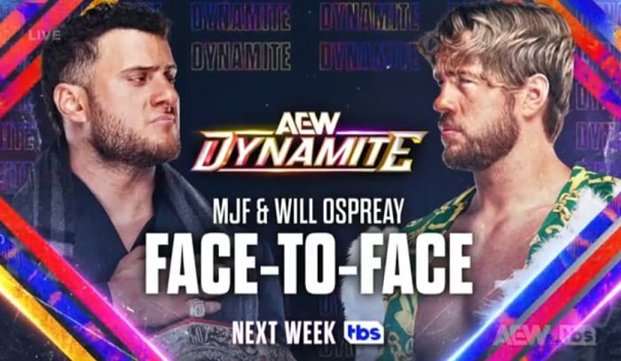 MJF, Will Ospreay To Go Face-To-Face On Aug. 21 Episode Of AEW Dynamite | PWMania - Wrestling News