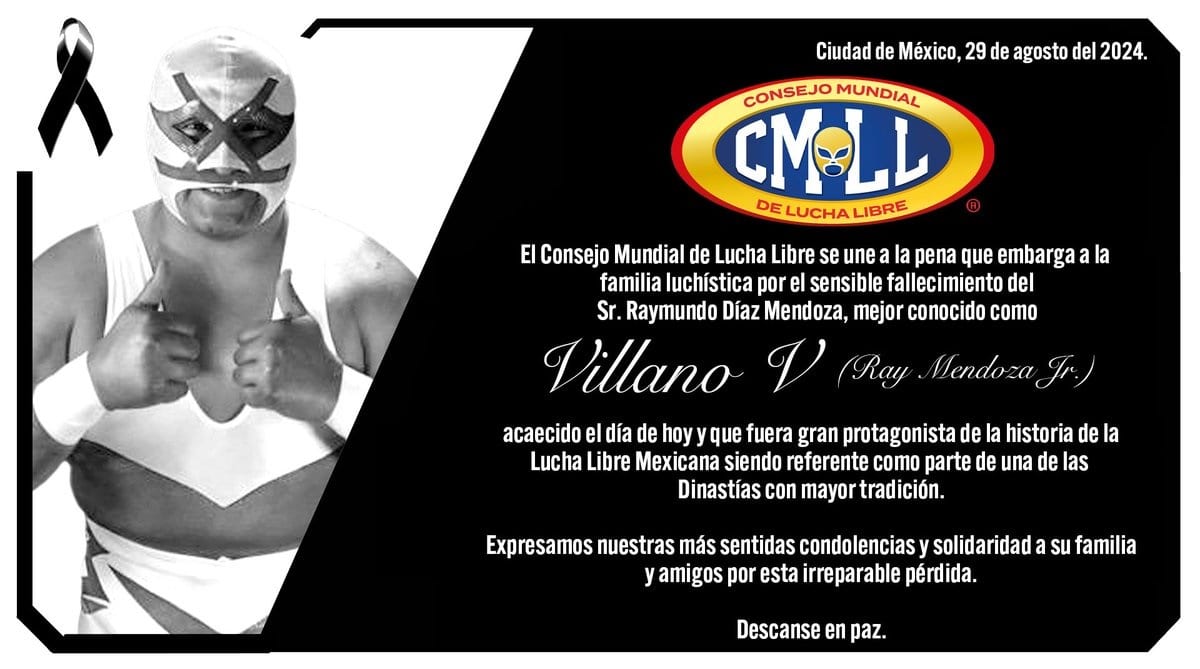 Ray Mendoza Jr. (Villano V) Dead At Age 62 | PWMania - Wrestling News