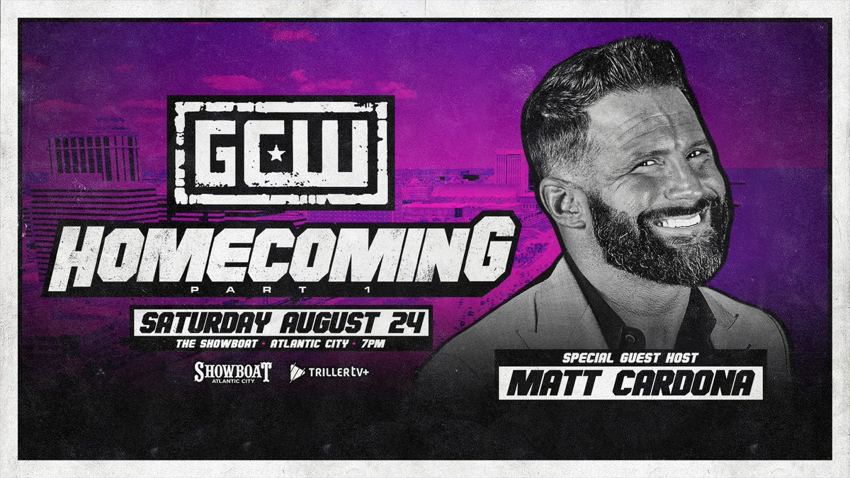 Matt Cardona Announced As Guest Host Of GCW Homecoming Part 1 On August ...