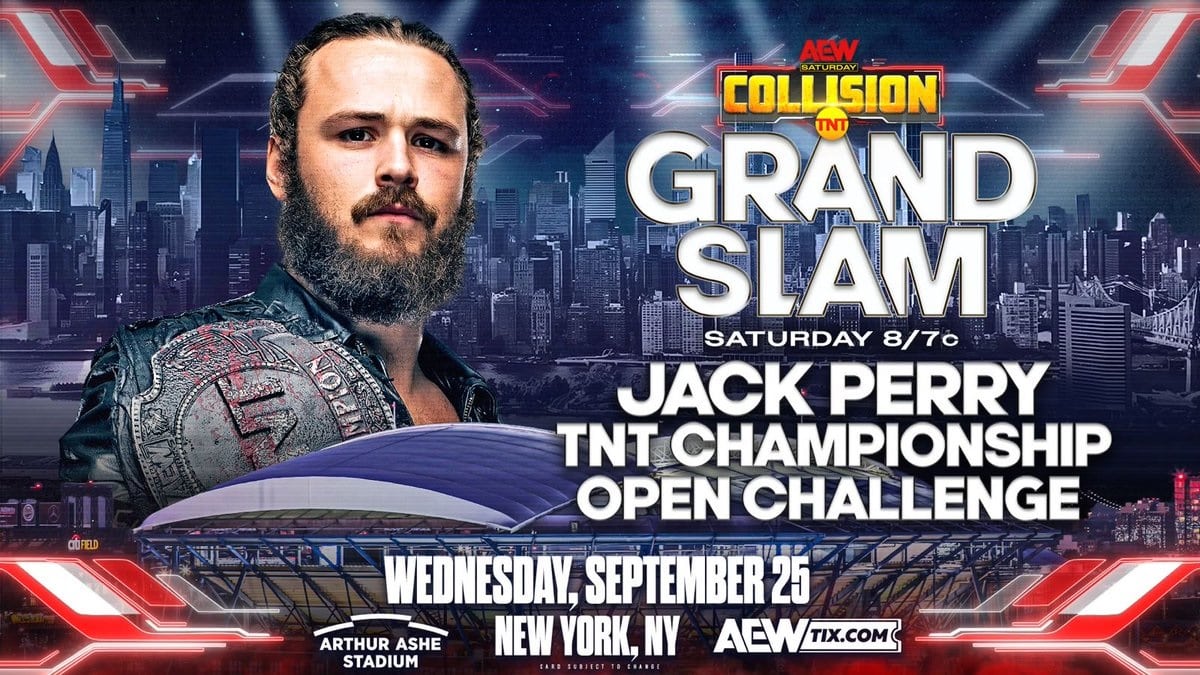 Jack Perry TNT Title Defense Announced For AEW Collision: Grand Slam | PWMania - Wrestling News