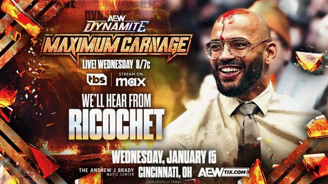 Ricochet Segment Announced For Wednesday's AEW Dynamite | PWMania - Wrestling News