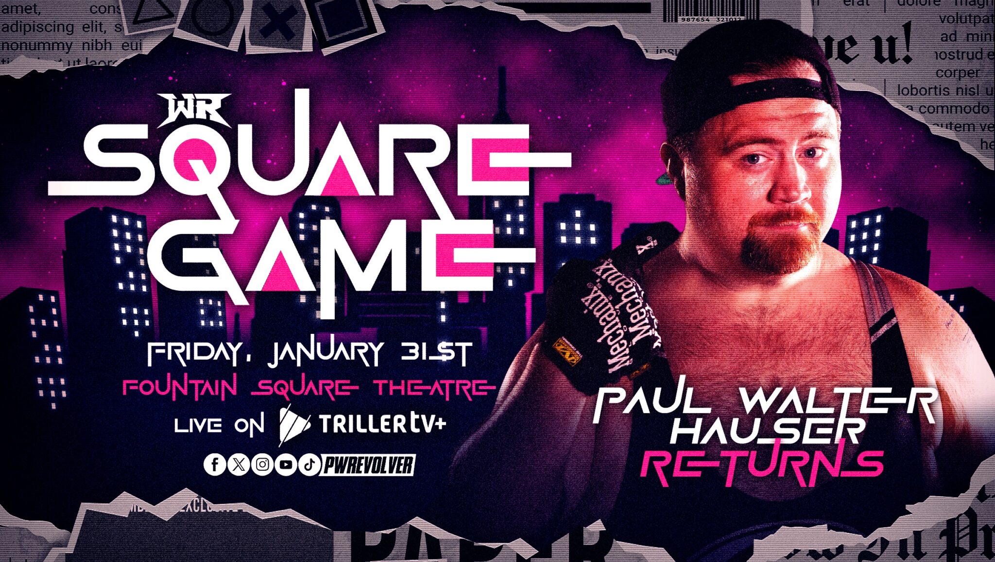 Main Event Announced For Wrestling REVOLVER’s Square Game On January 31 ...