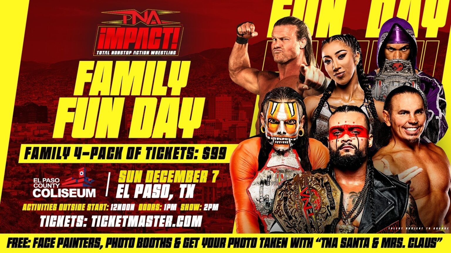 TNA Family Fun Day Announced For 12/7 In El Paso, TX. | PWMania ...
