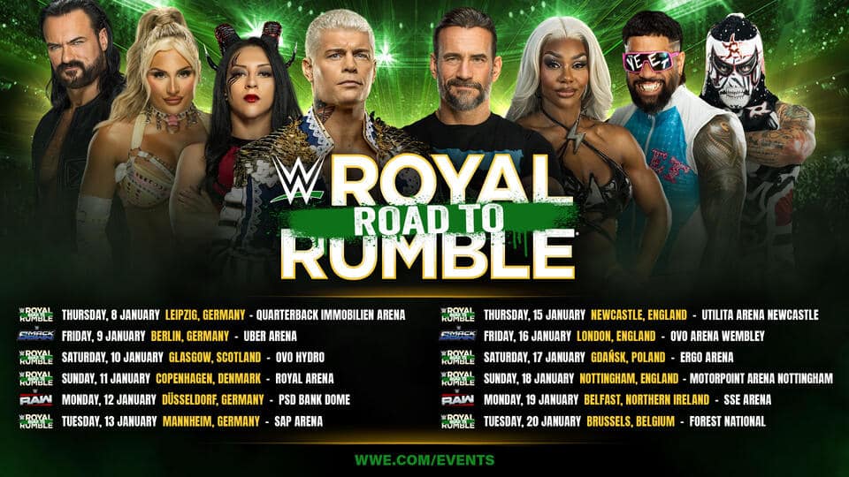 WWE Road To Royal Rumble Live Event Results From Leipzig, Germany 1/8 ...