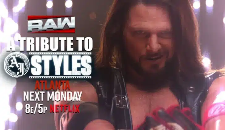 Backstage News On WWE’s AJ Styles Tribute Episode Of RAW | PWMania ...